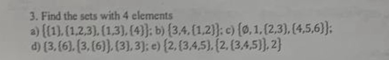 Solved solve discrete math Find the sets with 4 | Chegg.com