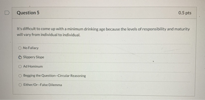 Solved Identify the logical fallacy of each statement below | Chegg.com