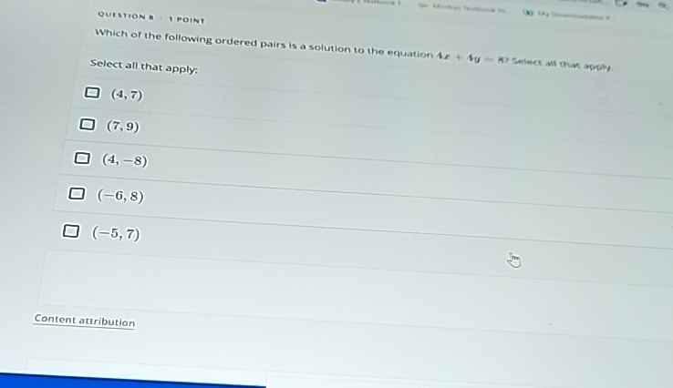 Solved QUESTION A - ﻿IPOINTWhich of the following ordered | Chegg.com