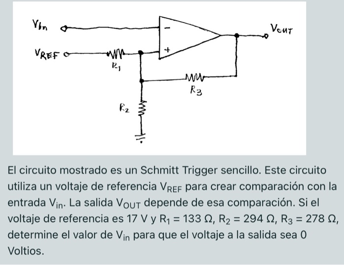 Solved The circuit shown is a simple Schmitt Trigger. This | Chegg.com