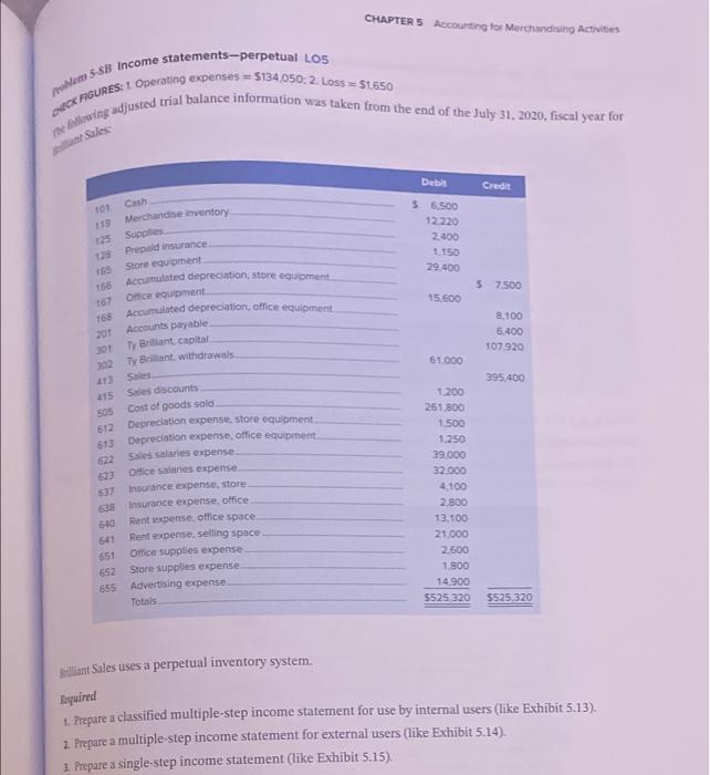 CHAPTER 5 Accounting for Merchandising Activities em | Chegg.com