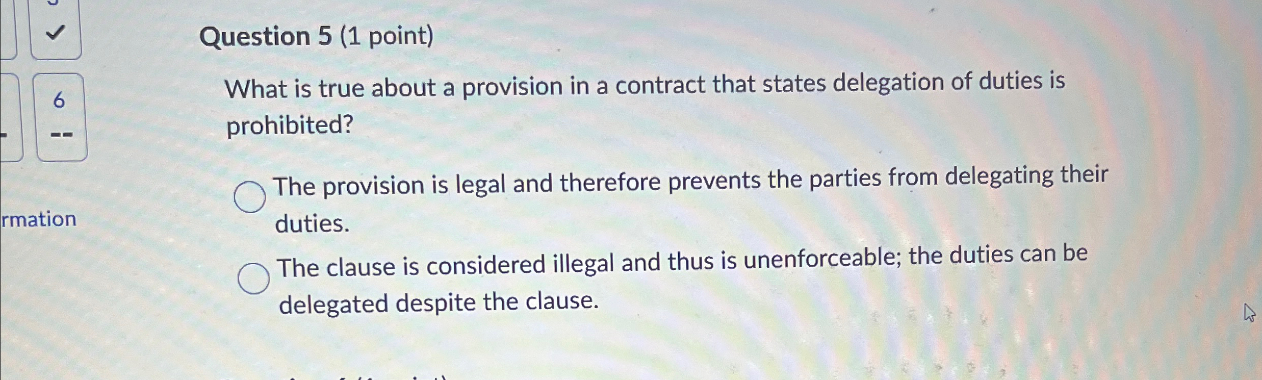 Solved Question 5 (1 ﻿point)What is true about a provision | Chegg.com