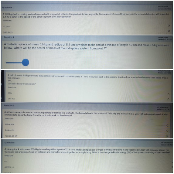 Solved Questions A 100 kg shell is moving vertically upward | Chegg.com