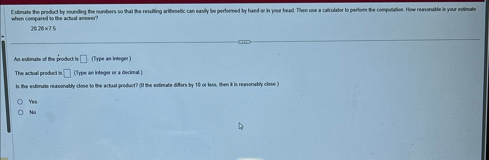 Solved Estimate the product by rounding the numbers so that | Chegg.com