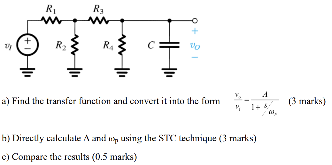 Solved a) ﻿Find the transfer functio and convert it into the | Chegg.com