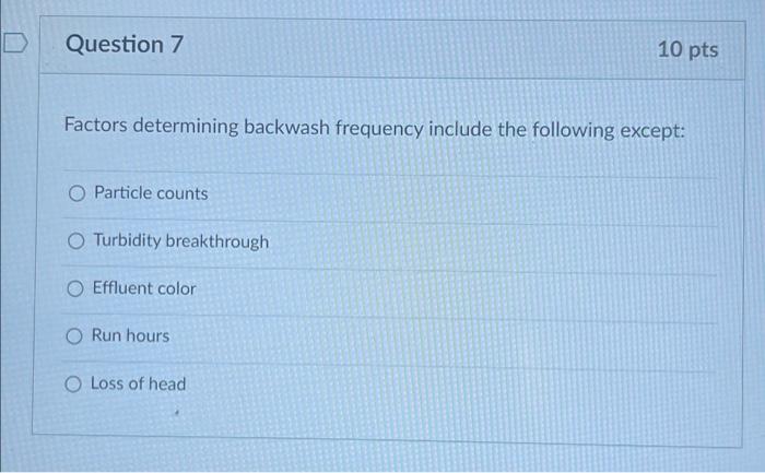 Solved The following valves types are typically used to | Chegg.com