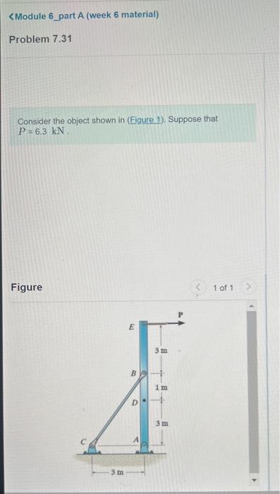 Solved Consider the object shown in (Figure 1). Suppose that | Chegg.com