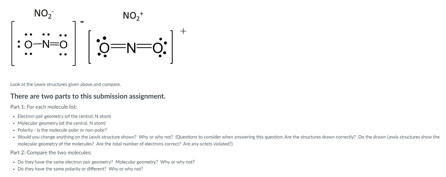 Look at the Lewis structures given above and | Chegg.com
