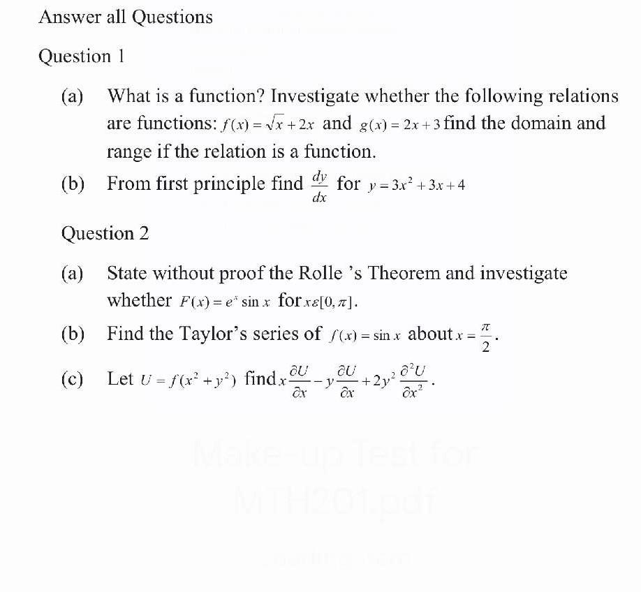 Solved Answer All Questions Question 1 A What Is A
