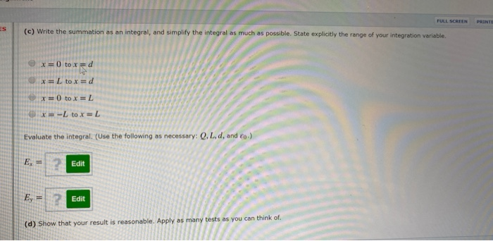 Solved nment FULL SCREEN PRINTER VERSION BACK NEX Problem | Chegg.com