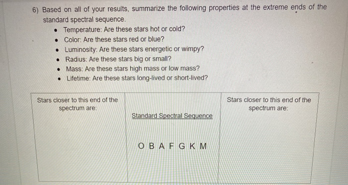 Solved Homework 9 - Stellar Properties Let's look at a 5 | Chegg.com