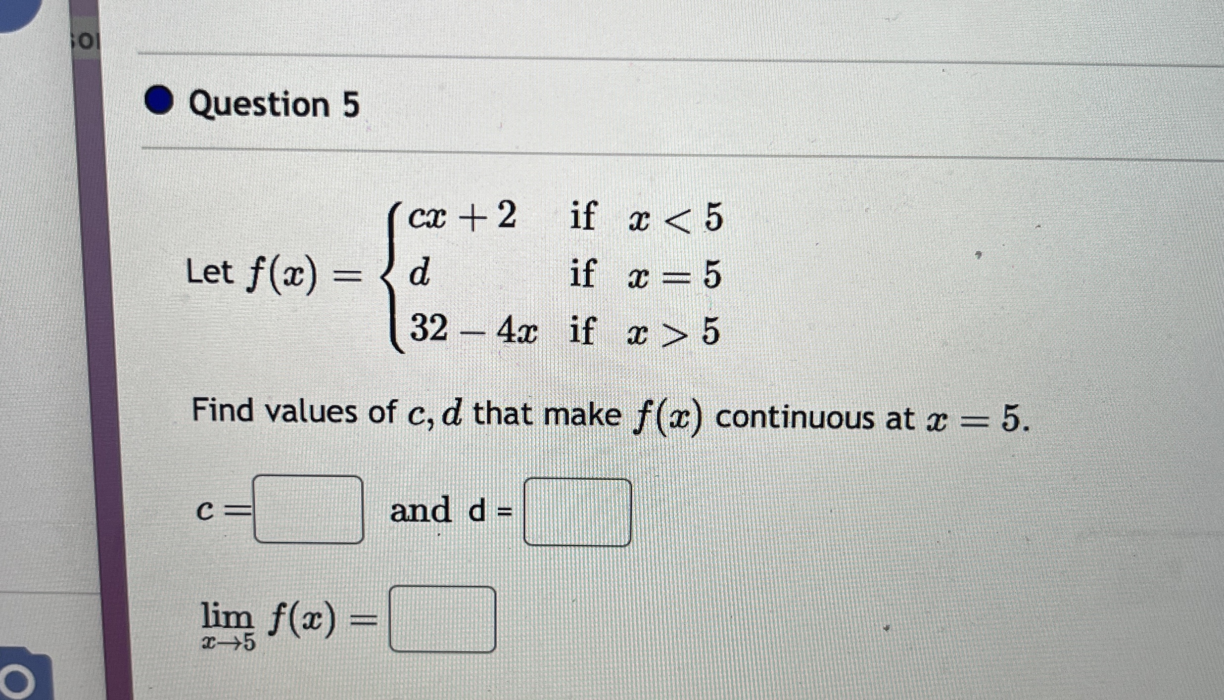 Solved Question 5et | Chegg.com