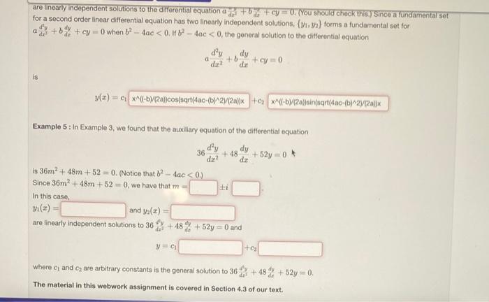 Solved Case 3: If b2−4ac