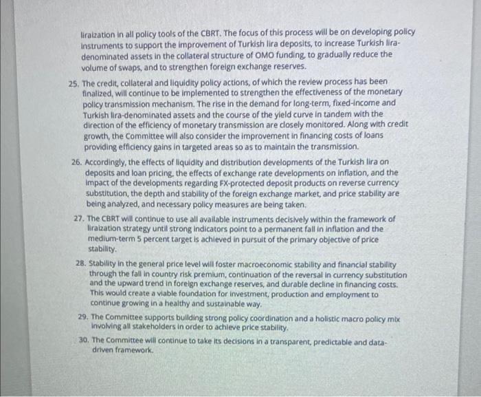 Solved 1. In the Summary announcement, CBRT identifies a set | Chegg.com