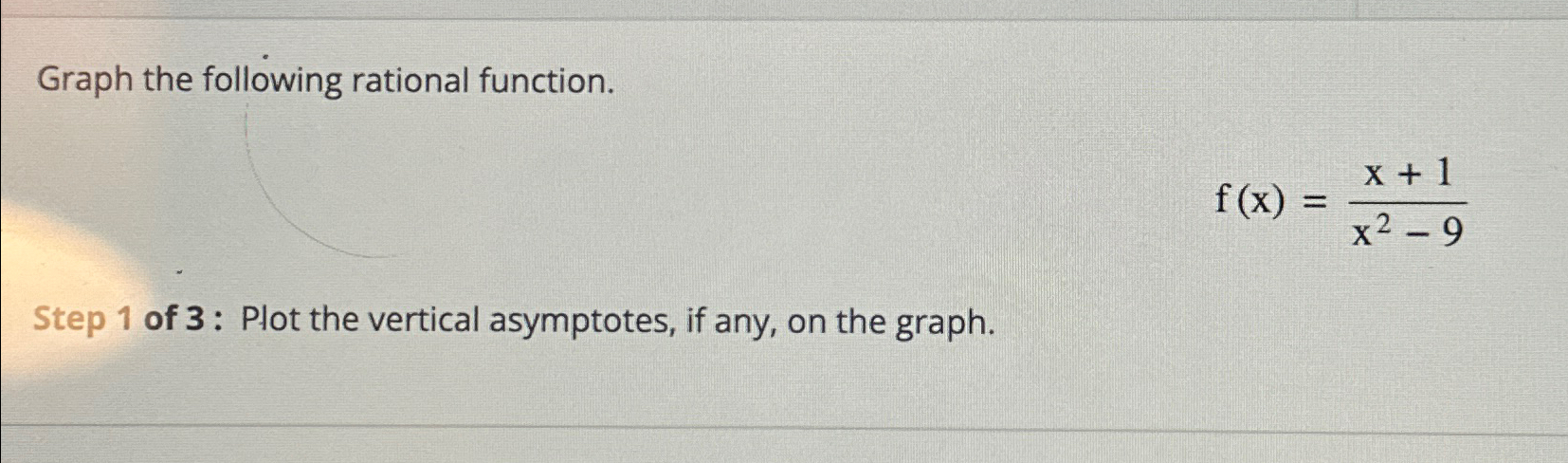Solved Graph the following rational | Chegg.com