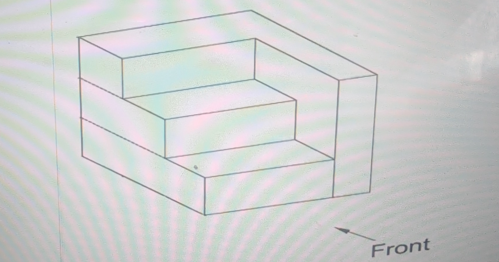 Solved draw a figure that would represent the front view of | Chegg.com