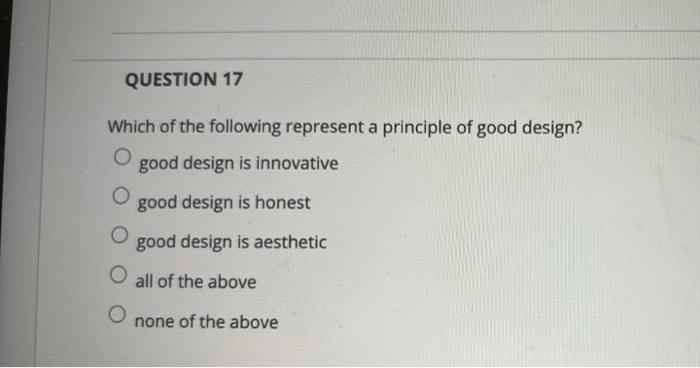 Solved QUESTION 17 Which of the following represent a | Chegg.com