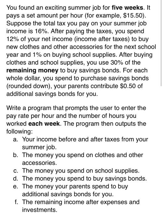 Solved needing help sloving this when i do my program i dont | Chegg.com