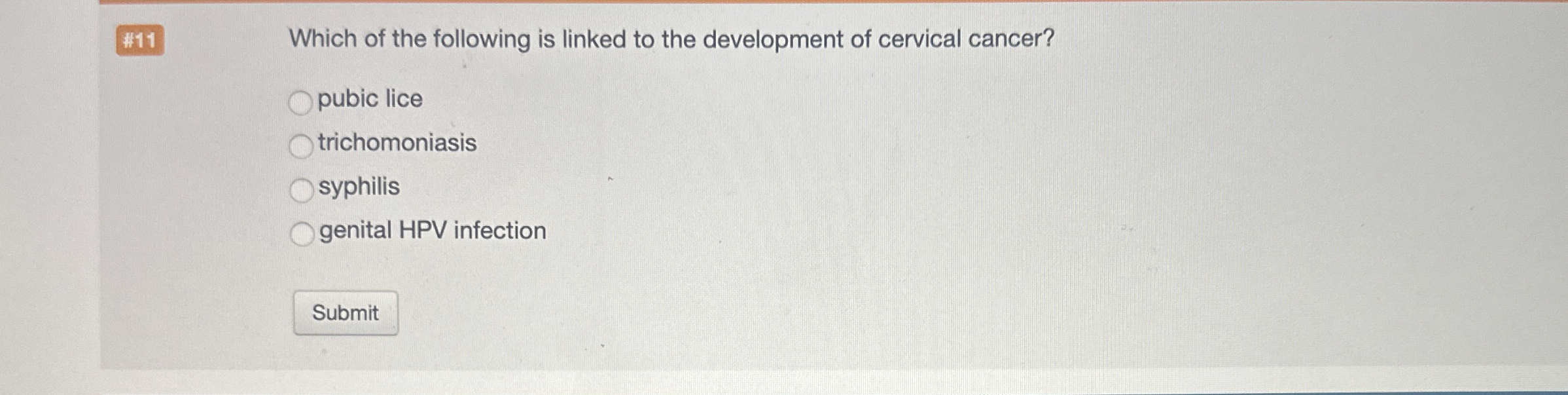 Solved #11 ﻿Which of the following is linked to the | Chegg.com