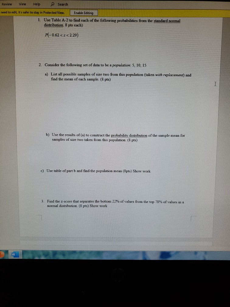 Solved Review View Help Search need to edit, it's safer to | Chegg.com