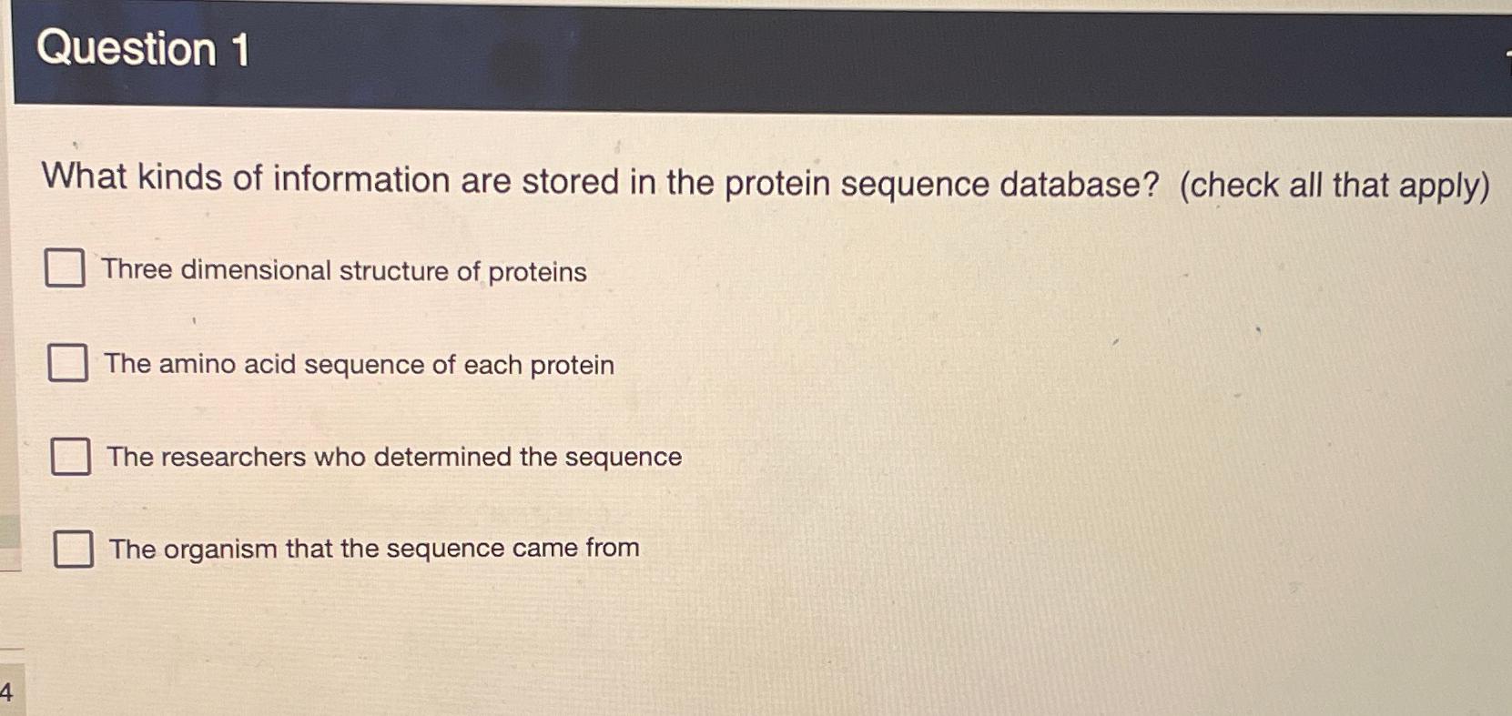 Solved Question 1What kinds of information are stored in the | Chegg.com