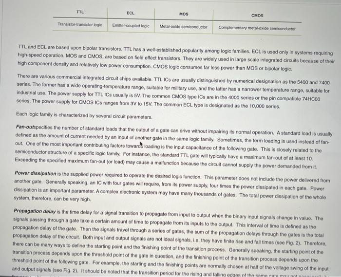 Solved Lab 1: Logic Gates and Logic Families 1. Introduction | Chegg.com