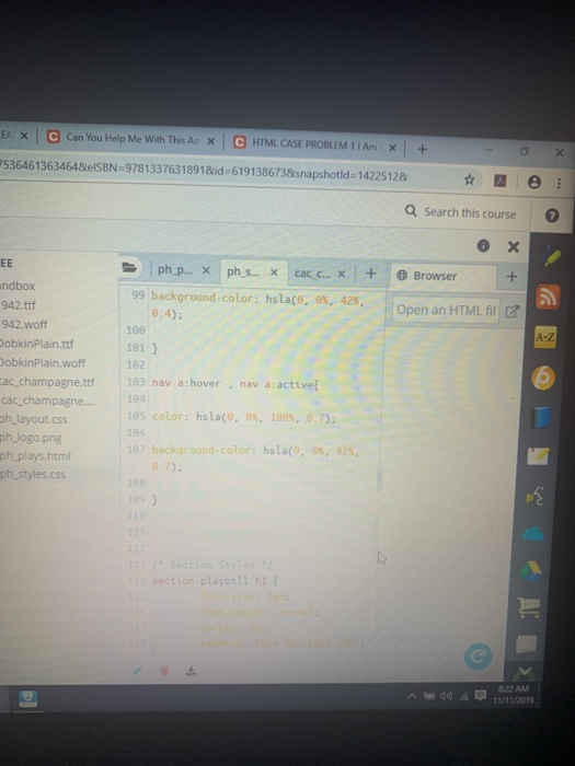Solved C C Html Case Problem 1 Plea X C Case Problem 1