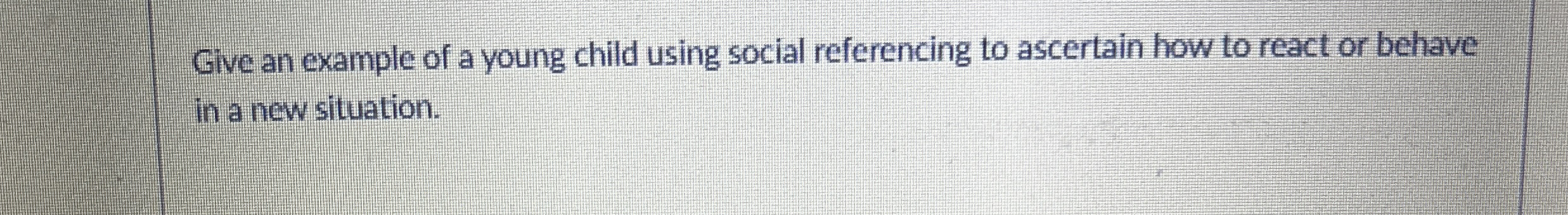 Solved Give an example of a young child using social | Chegg.com