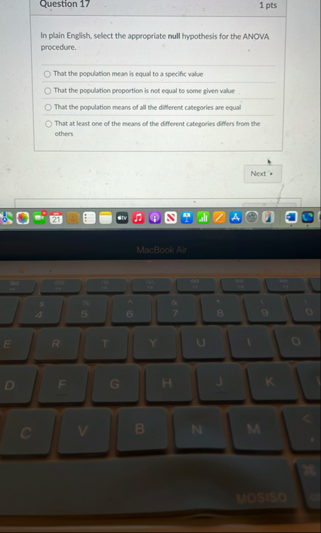Solved Question 171 ﻿ptsIn plain English, select the | Chegg.com
