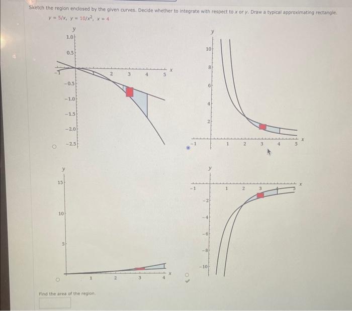 Solved Find the area of the shaded region.Sketch the region | Chegg.com