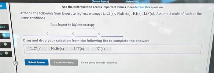 Solved 2req Review Toples! References Use the References to | Chegg.com
