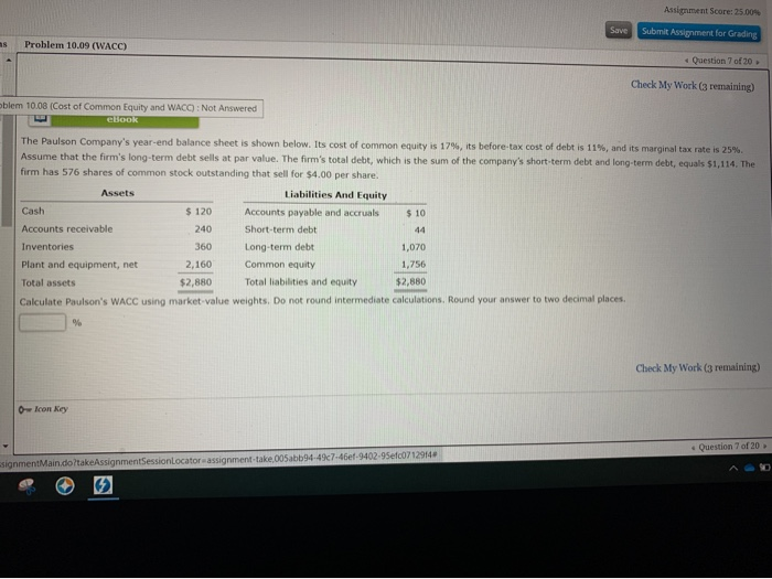 Solved Assignment Score: 25.00% Save Submit Assignment for | Chegg.com