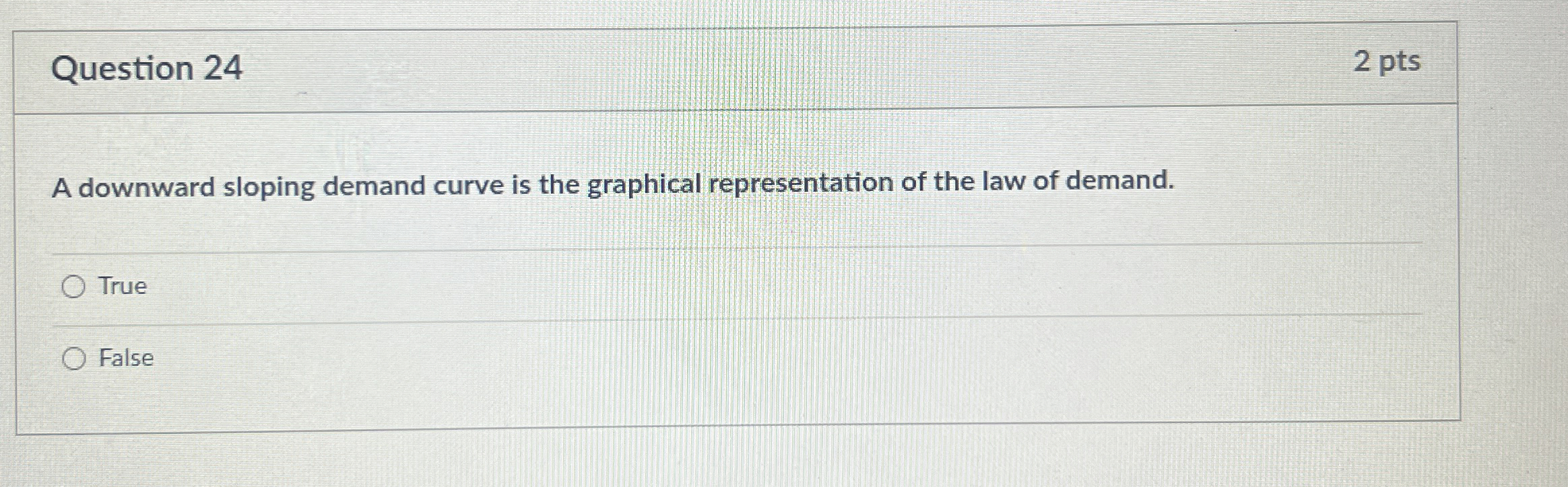 Solved Question 242 ﻿ptsA downward sloping demand curve is | Chegg.com