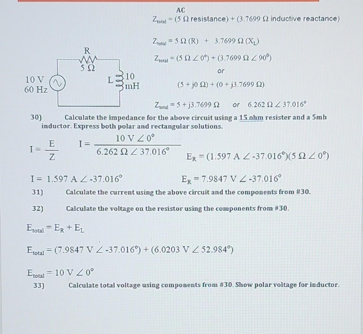 Solved Ztotal =(5Ω resistance )+(3.7699Ω inductive reactance | Chegg.com