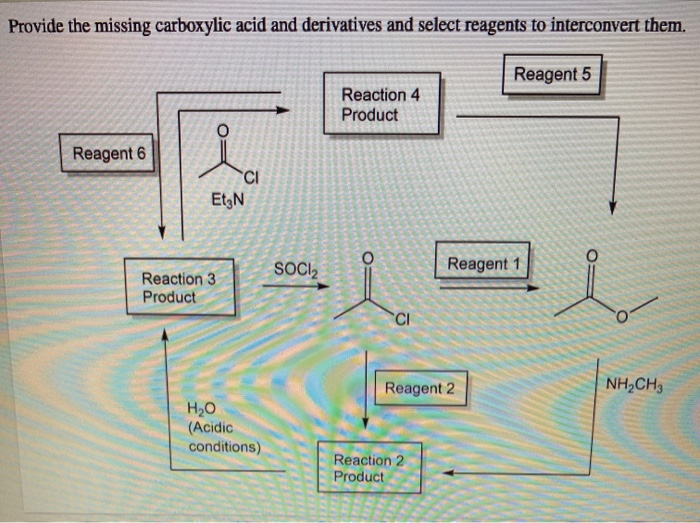 Solved Provide the missing carboxylic acid and derivatives | Chegg.com