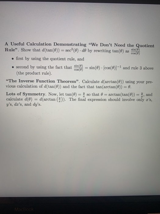 Solved More difficult derivatives. Calculate the following | Chegg.com