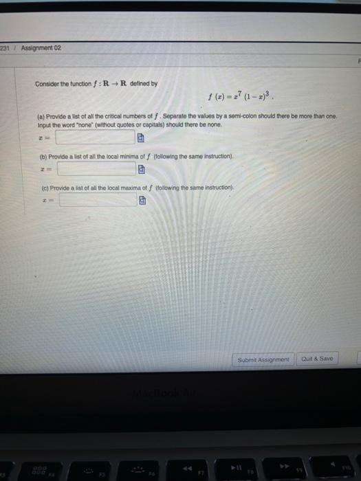 Solved Consider the function f(x)=4x3+1. a) Find the | Chegg.com