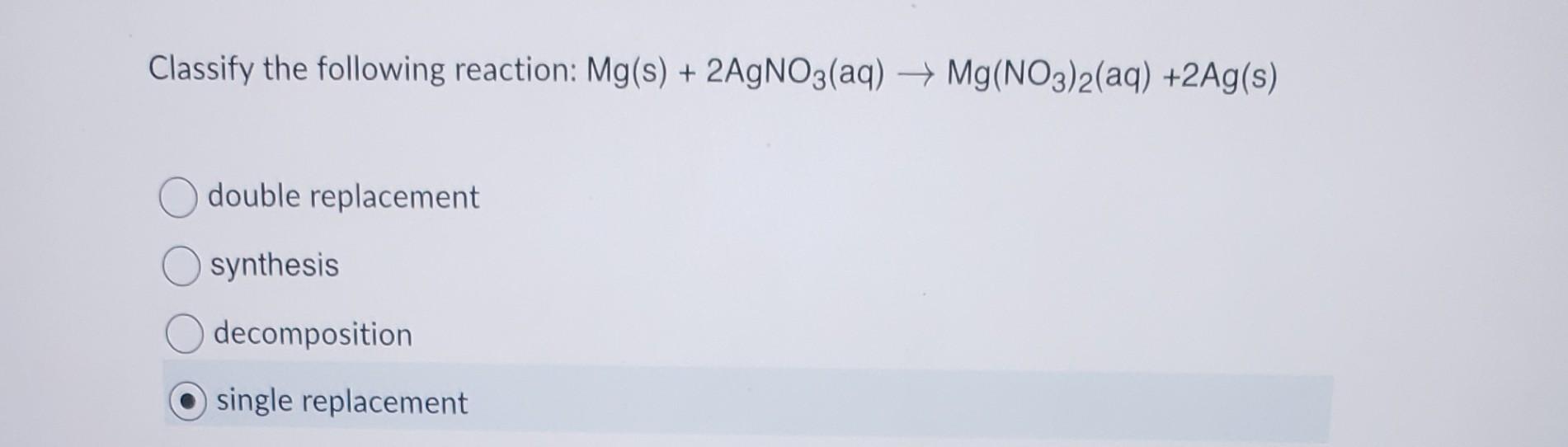Solved siry the following reaction: 2Na (s) +Cl2( g)→2NaCl | Chegg.com