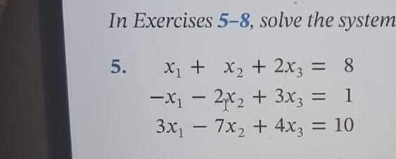 Solved In Exercises 5-8, ﻿solve the | Chegg.com