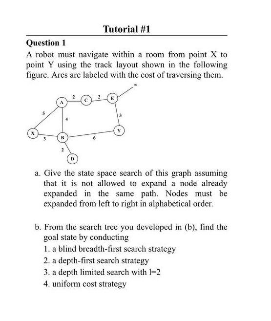 Solved Question 1 A robot must navigate within a room from | Chegg.com