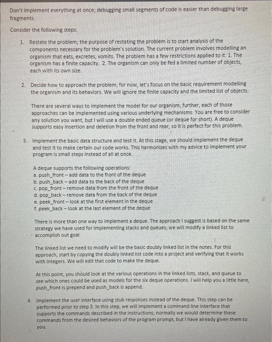 Solved Semester Program 2: Simulating a Grasshopper Data | Chegg.com