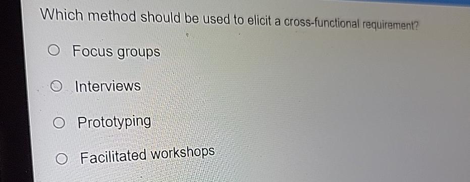 Solved Which method should be used to elicit a | Chegg.com