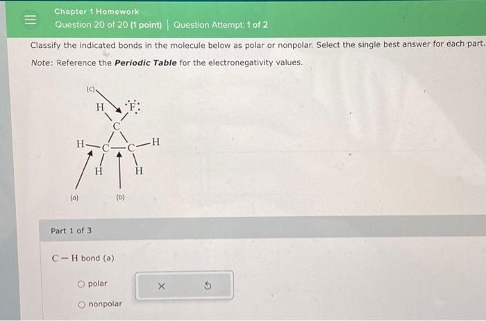 Solved Classify the indicated bonds in the molecule below as | Chegg.com