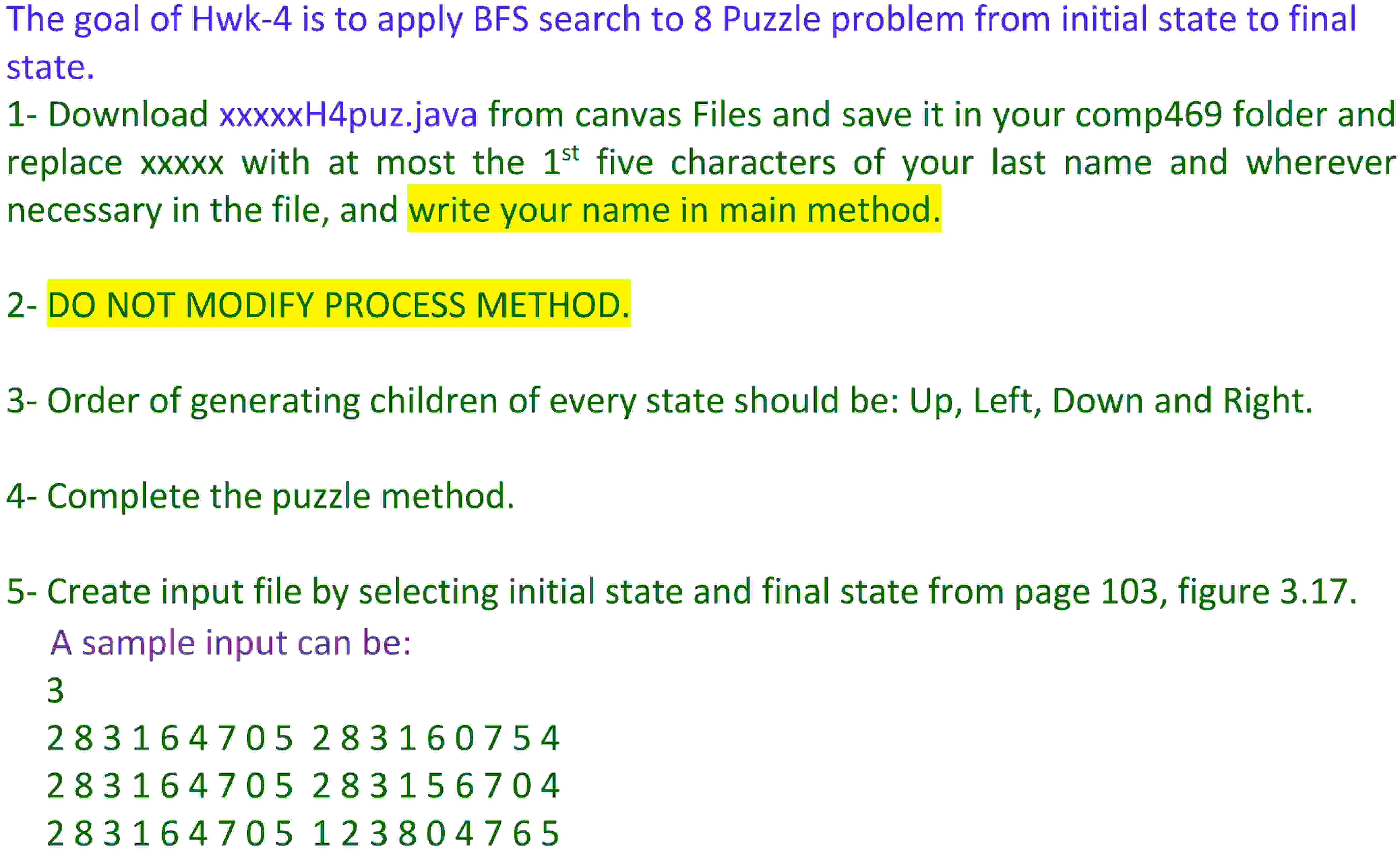 Solved I tried to find an answer for the puzzle() ﻿method | Chegg.com
