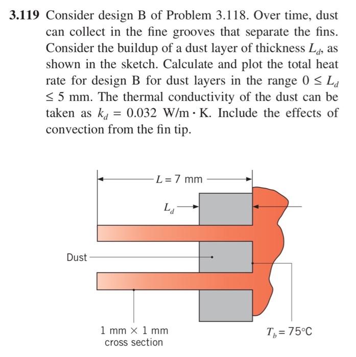 Solved 119 Consider design B of Problem 3.118. Over time, | Chegg.com