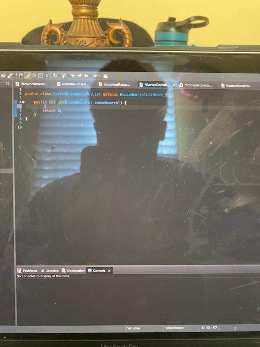 Solved Create a Class for Roman Numerals Create a class | Chegg.com