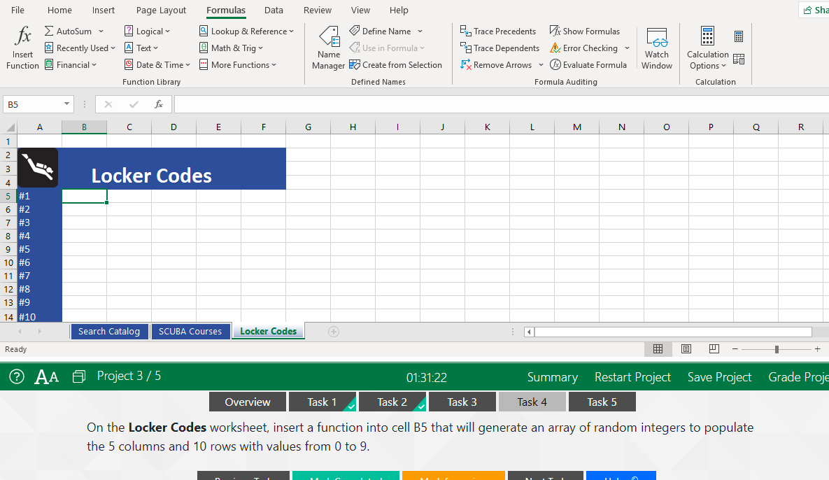 Solved On the Locker Codes worksheet, insert a function into | Chegg.com