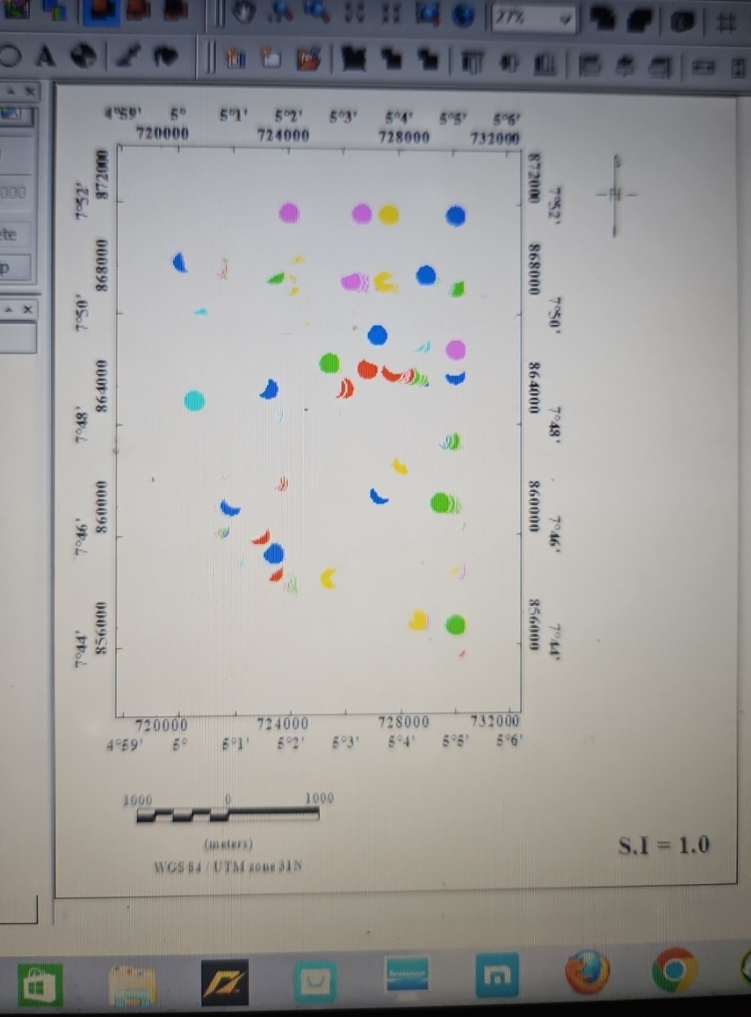 This ﻿is ﻿an ﻿euler ﻿deconvolution ﻿map ﻿created