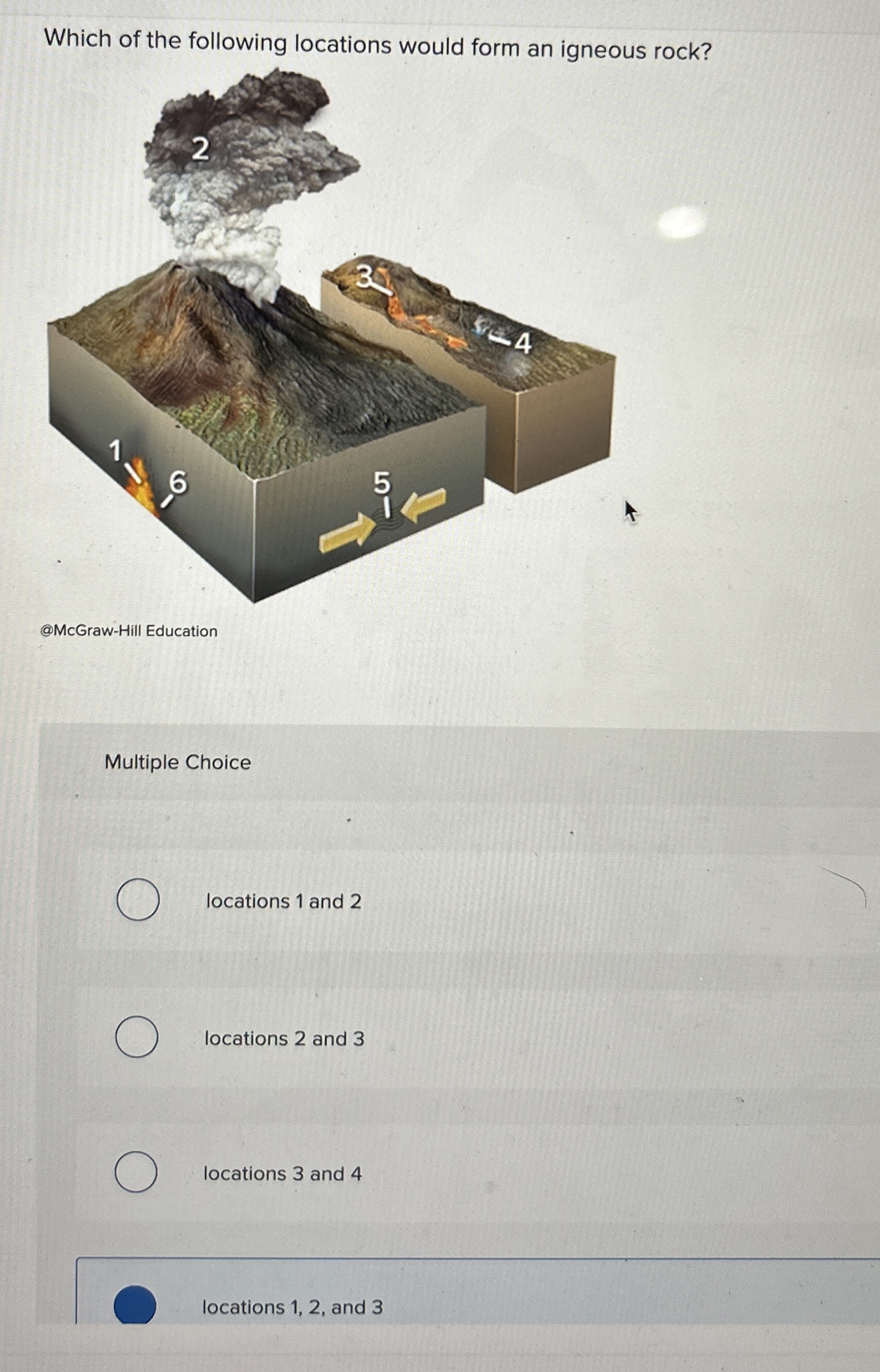 Solved Which of the following locations would form an | Chegg.com