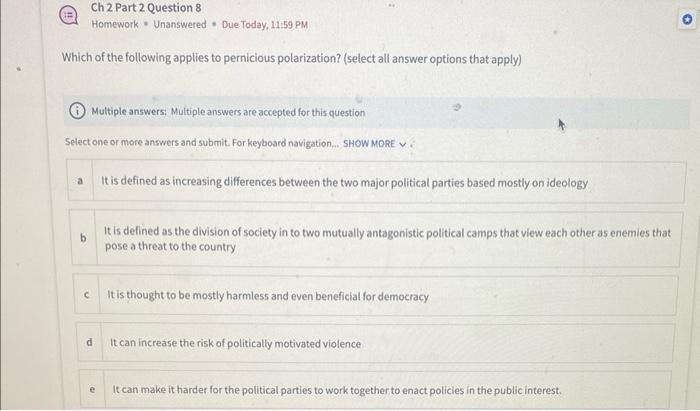 Ch 2 Part 2 Question 5 Homework - Unanswered - | Chegg.com